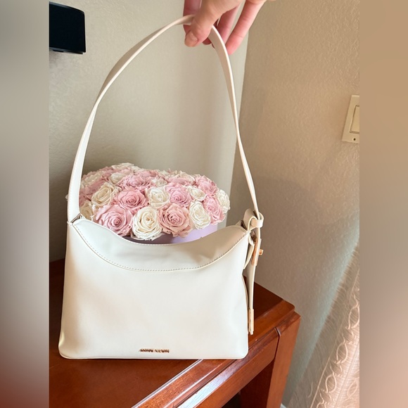 Anne Klein | Bags | Anne Klein Cream Shoulder Bag | Poshmark